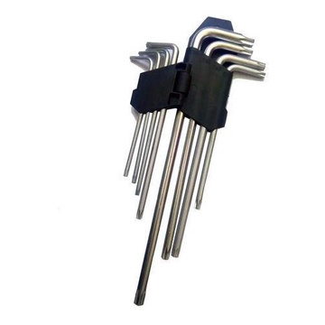 Jogo De Chave Torx Torque Longa Tipo L de Aço T10 A T50 | Shopee Brasil
