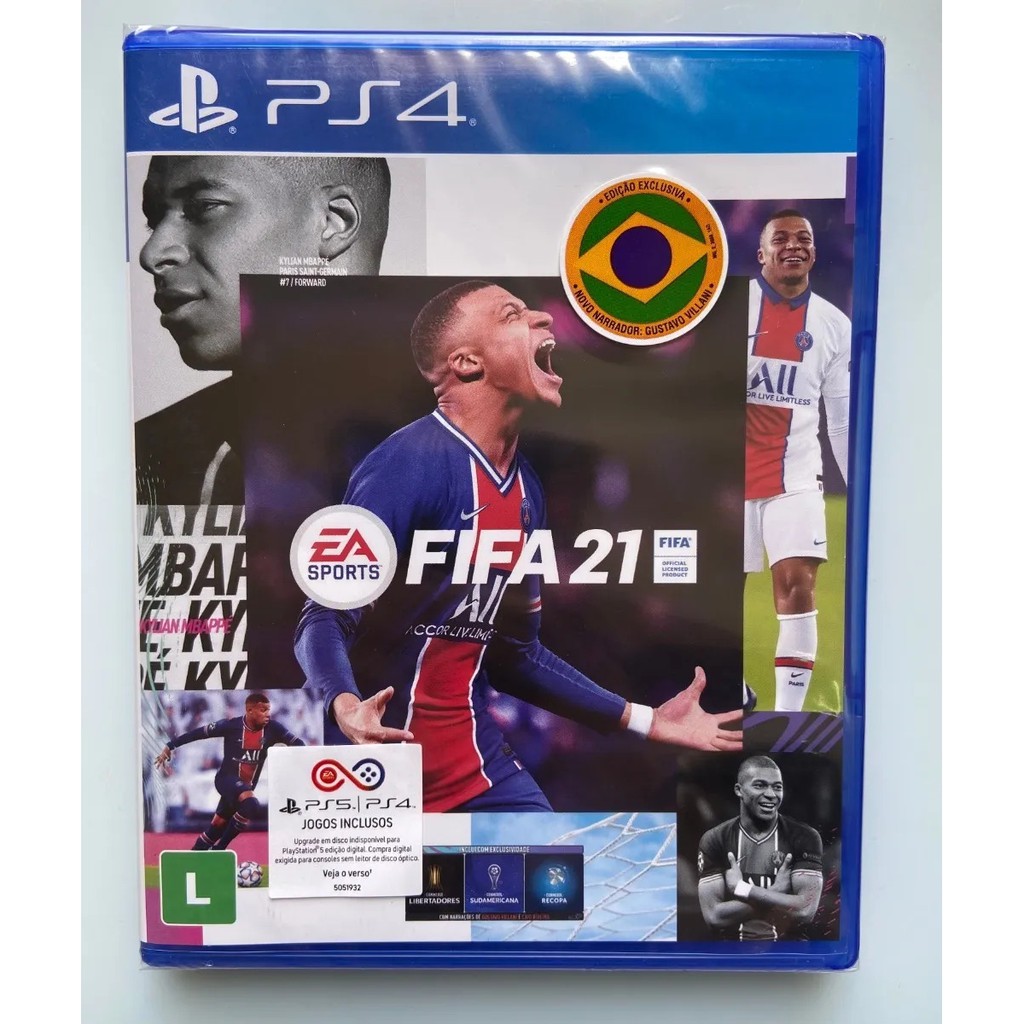 FIFA 21 PlayStation 4 PS4 PS5 NOVO ORIGINAL MÍDIA FÍSICA LACRADO ...