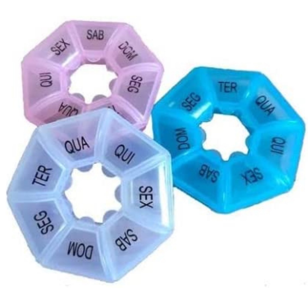 Kit Comprimido Semanal e Porta Comprimido Trissemanal - Casita | Shopee ...