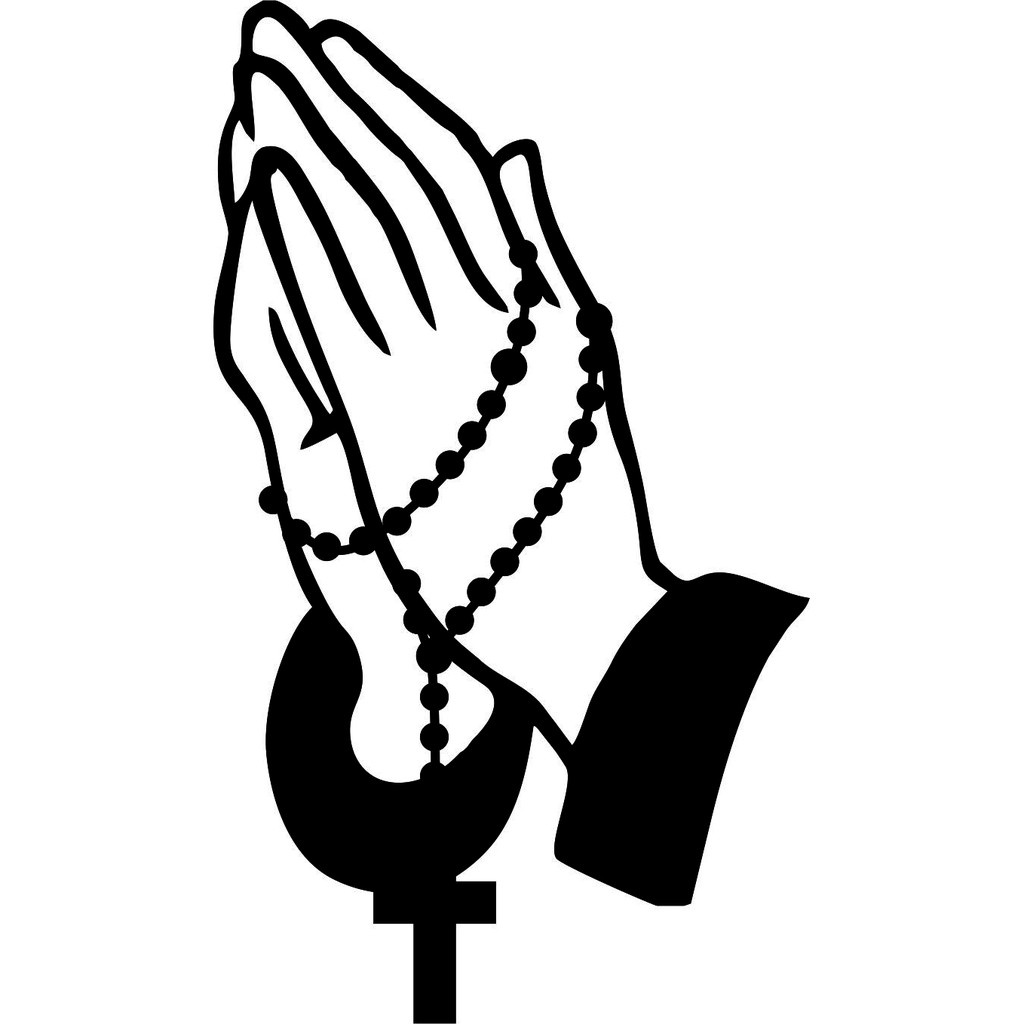 Adesivo Terço Na Mão Adesivo Religioso Para Carro Moto Caminhão ...