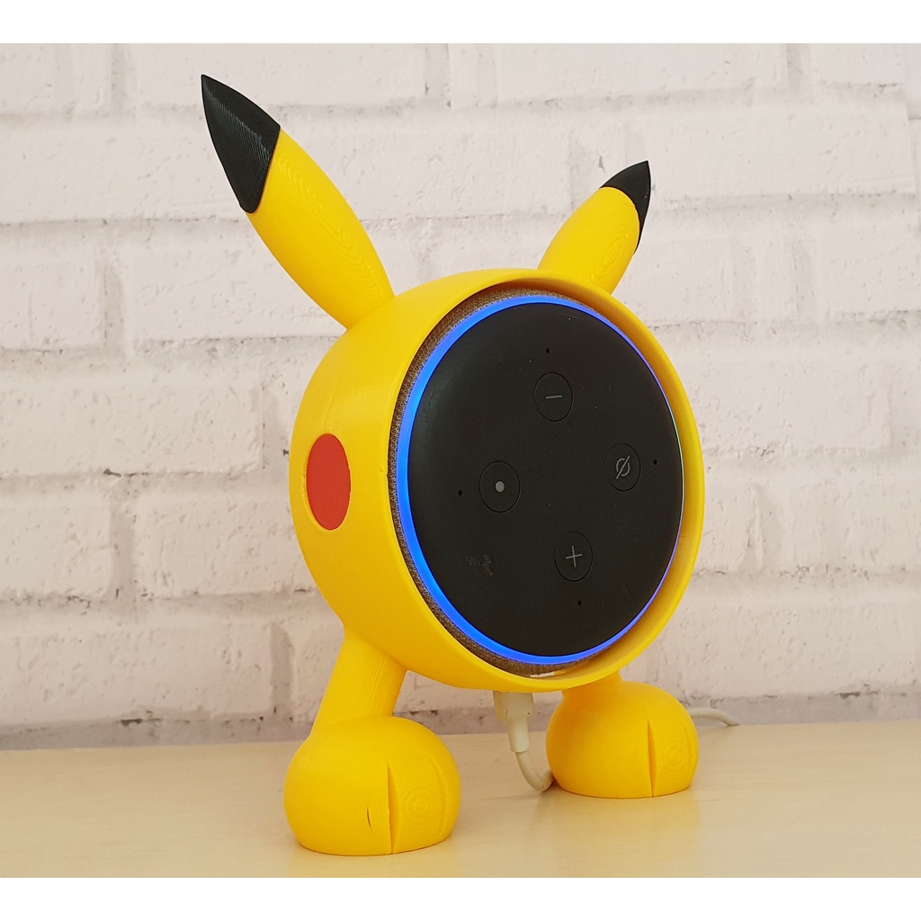 Suporte Alexa Echo Dot 3 Pokemon Pikachu - Escultura, Presente ...