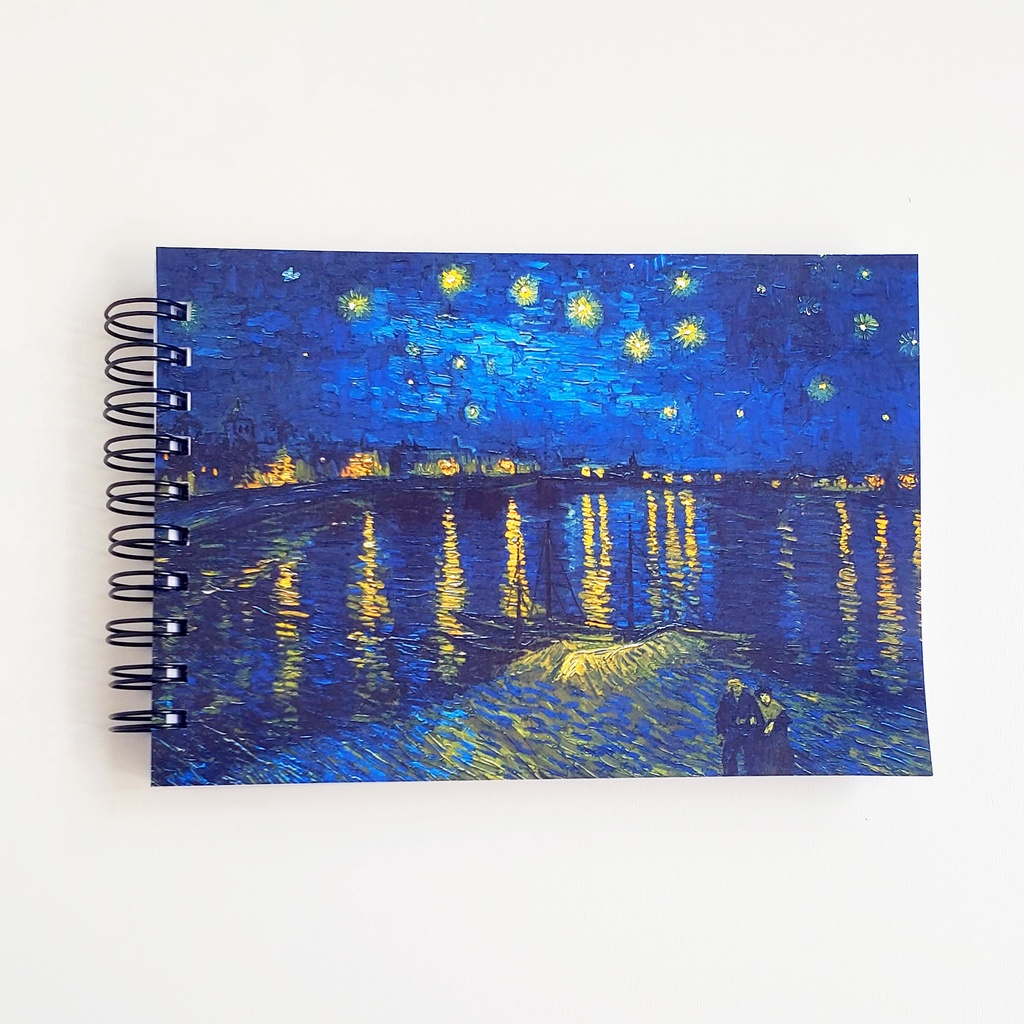 Caderno Sketchbook Desenho e Aquarela A5 21x15cm - 90g, 180g, 240g, 300g Van Gogh | Shopee Brasil