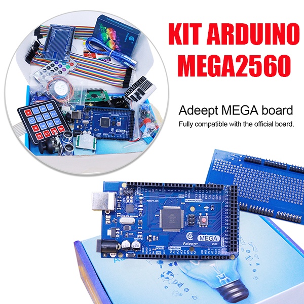 Adeept Ultimate Starter Kit for Arduino MEGA 2560 LCD1602 | Shopee Brasil