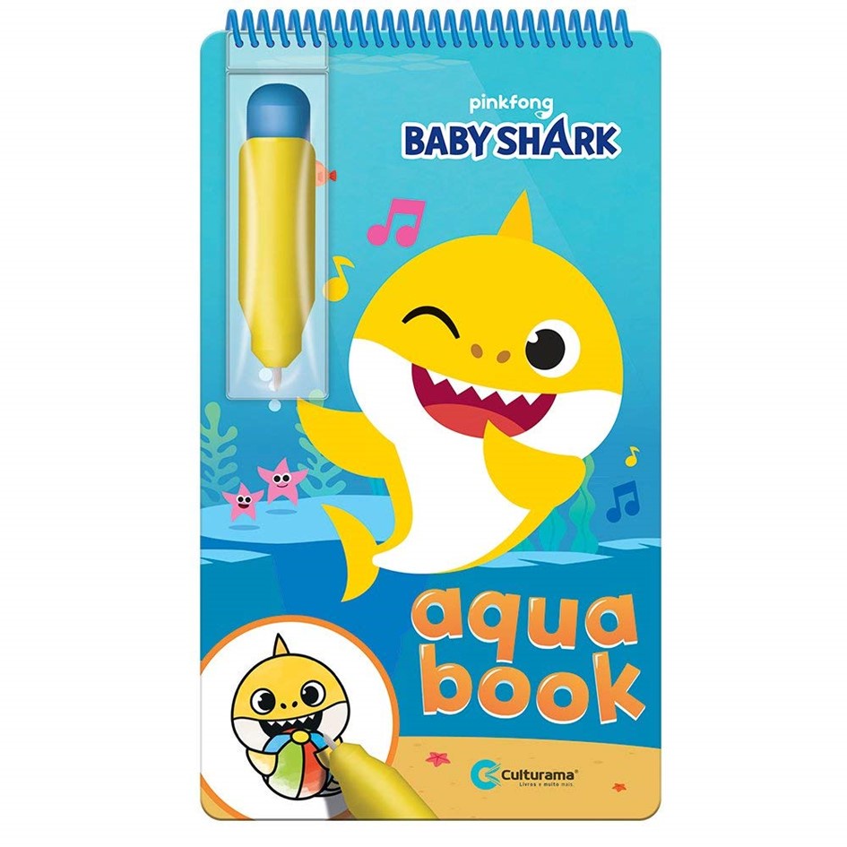 Aqua Book Baby Shark | Shopee Brasil