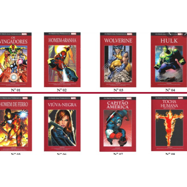 Os Heróis Mais Poderosos da Marvel - SALVAT VERMELHA | Shopee Brasil