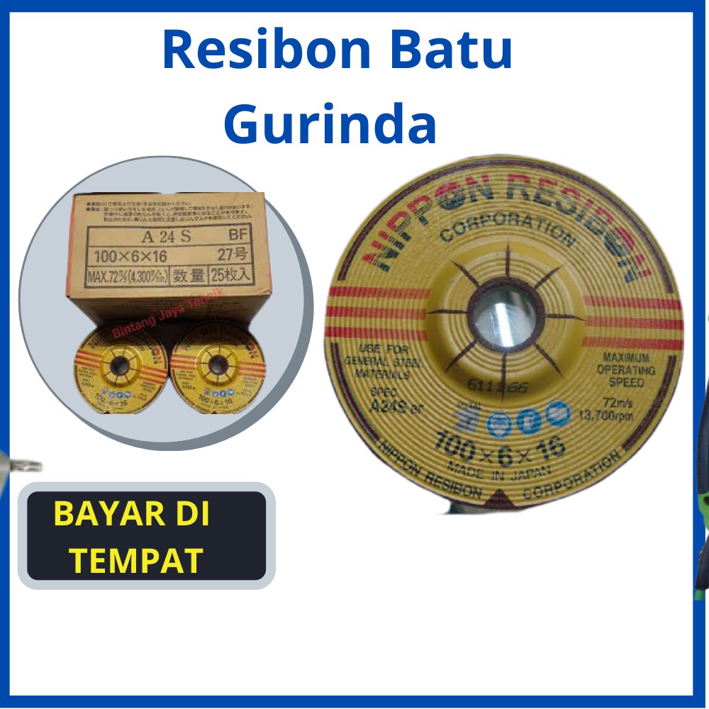 Pedra Gurinda Resibon / Slep Original 4 "x 6 mm | Shopee Brasil