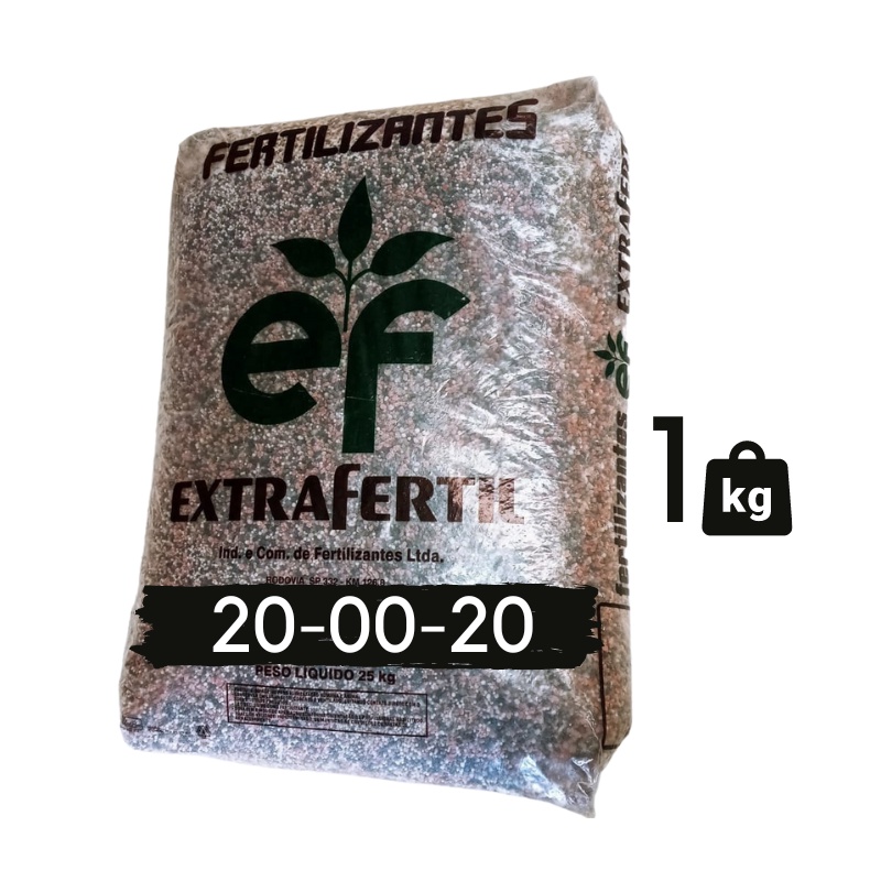 Adubo NPK 200020 fertilizante 1 kilo (fracionado) | Shopee Brasil