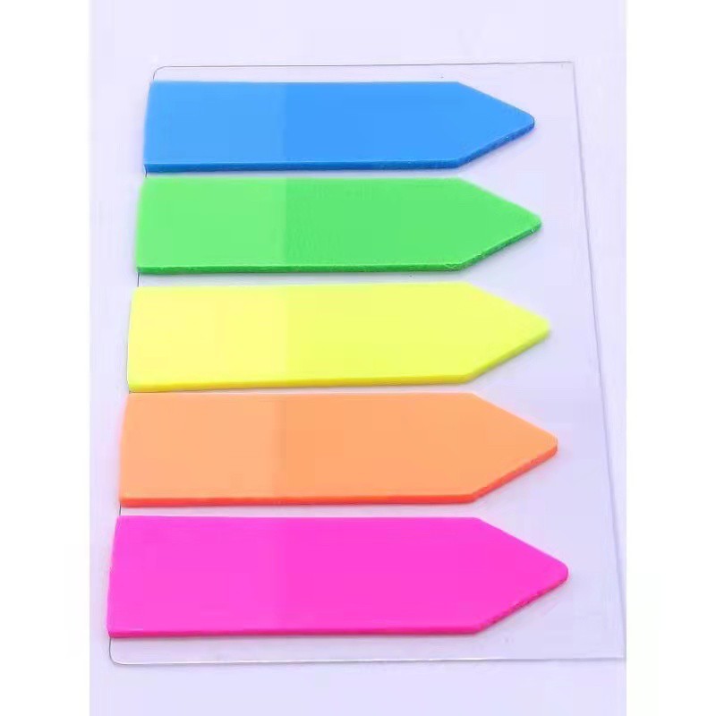Kit C/5 Marcador de página Postite Flex seta 5 cores Adesivo Tipo ...