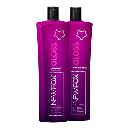 New Fox Gloss Escova Progressiva 2x1000ml + Brinde! | Shopee Brasil