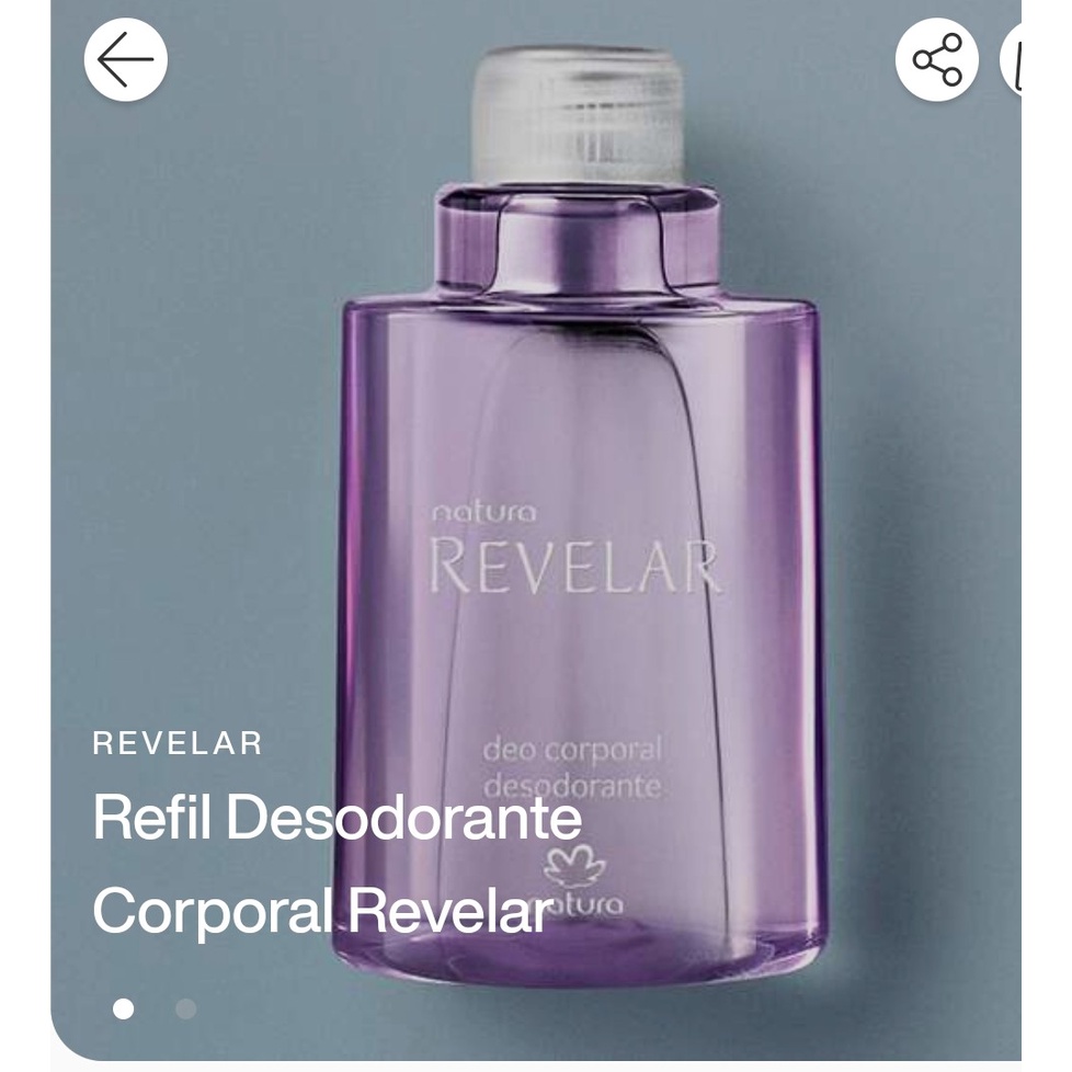 Refil Desodorante Corporal Revelar Natura Feminino - 100ml | Shopee Brasil