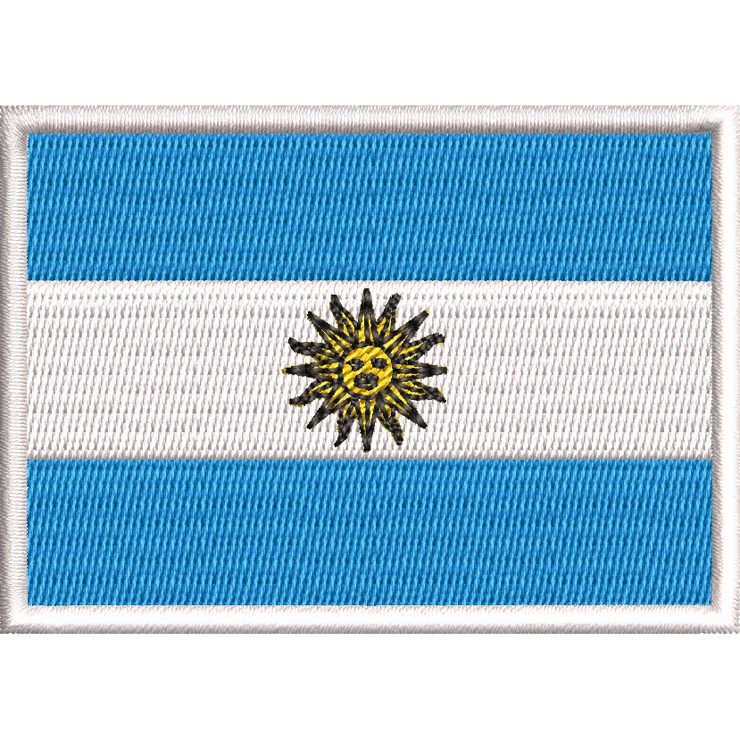 Patch Bordado Termocolante Bandeira Argentina | Shopee Brasil