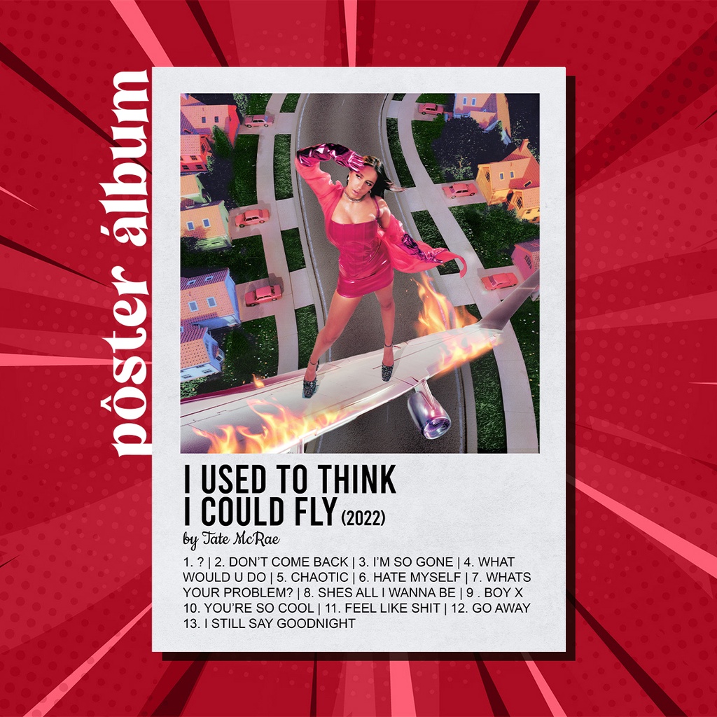 Álbum Pôster I Used To Think I Could Fly Tate Mcrae Shopee Brasil