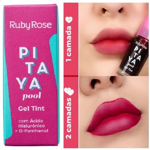 Gel Tint Pitaya Pool com Acido Hialuronico + D-Panthenol - Ruby Rose ...