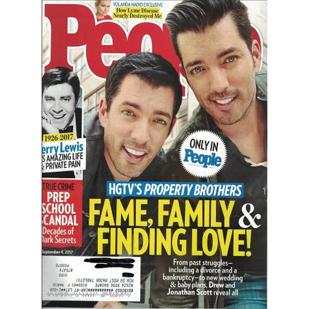 REVISTA PEOPLE, DE 04 DE SETEMBRO DE 2017, COM DREW E JONATHAN SCOTT NA ...