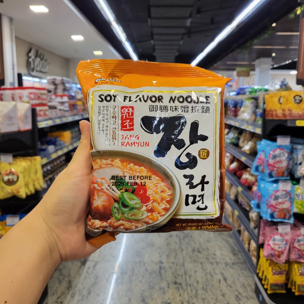 Macarrão Instantâneo Coreano Soy Flavor Noodle Jang Ramyun 120g ...