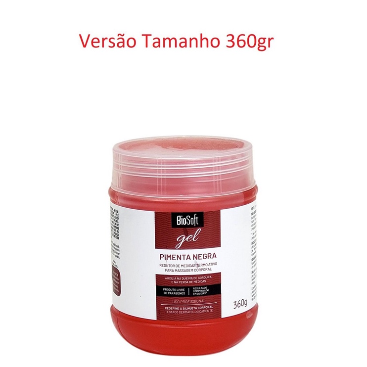 Biosoft Gel Pimenta Negra Redutor De Medidas Termo Ativado Para ...