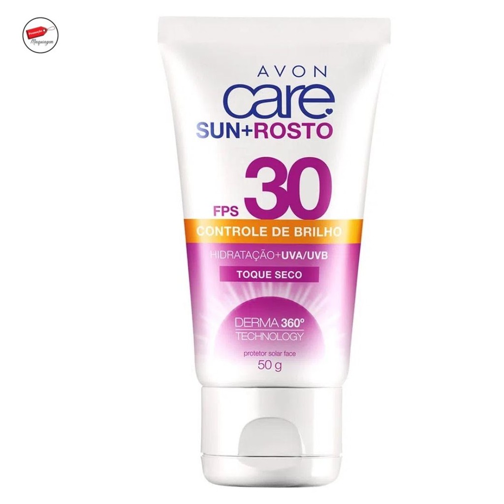 Protetor Solar Facial Toque Seco FPS 30 - FPS 50 Avon Care Sun+ | Shopee Brasil