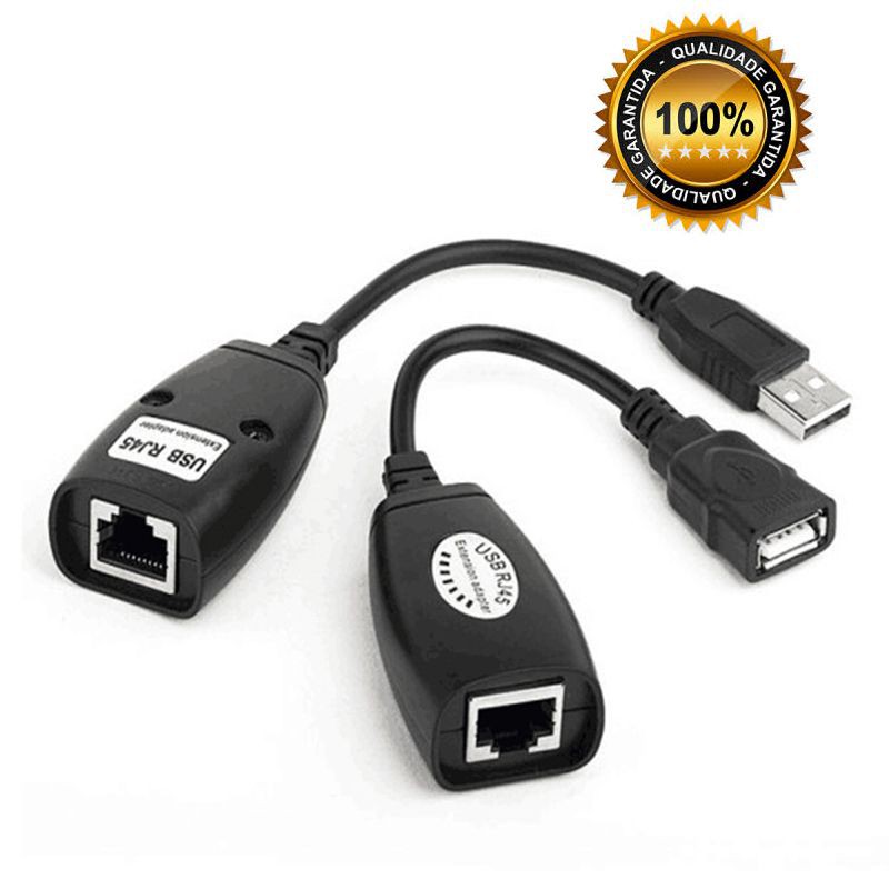Adaptador Extensor USB-Rj45 via cabo de rede. | Shopee Brasil