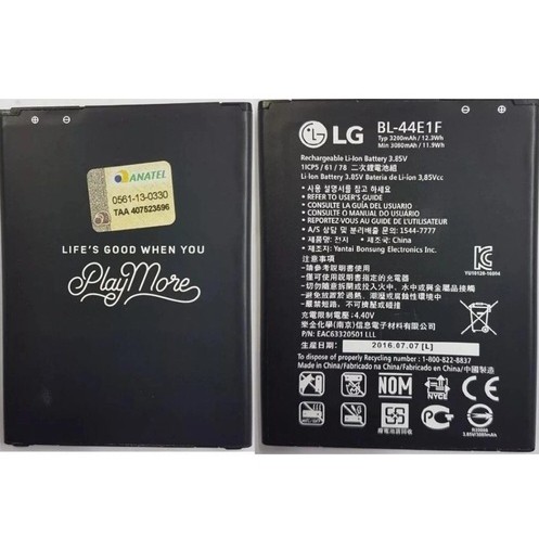 BATERIA LG BL-44E1F LG M400 K10 PRO | Shopee Brasil