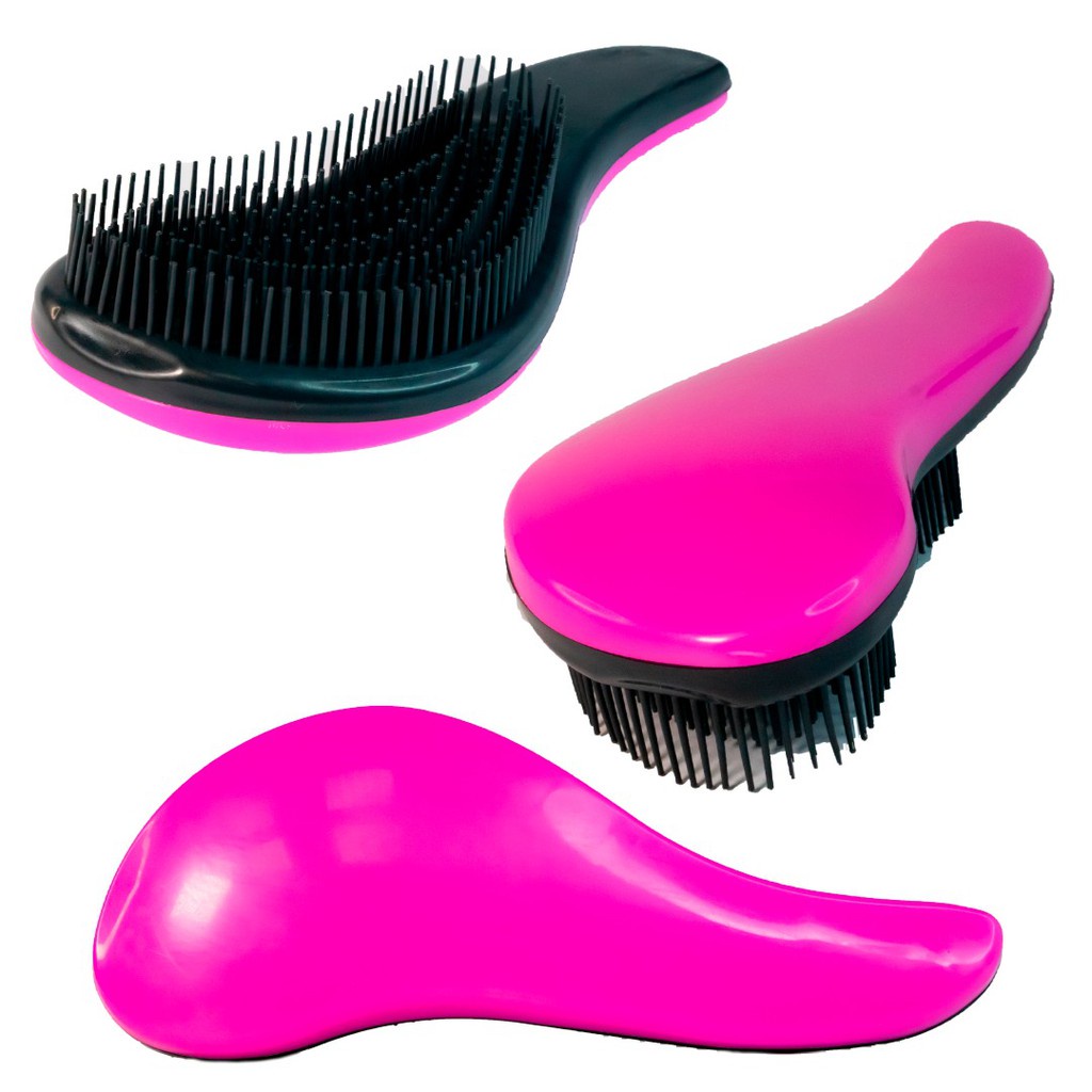 Escova de Cabelo Mágica Desembaraçadora Dtangler Modelo Tangle Tezzer ...