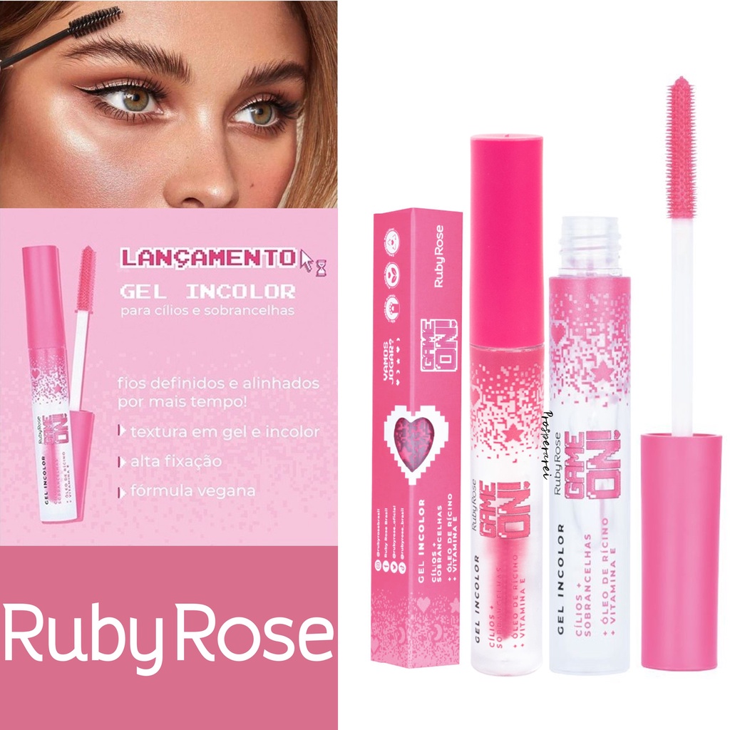 Ruby Rose Gel Incolor Cilios + Sobrancelhas - Game On - HB 509 | Shopee ...