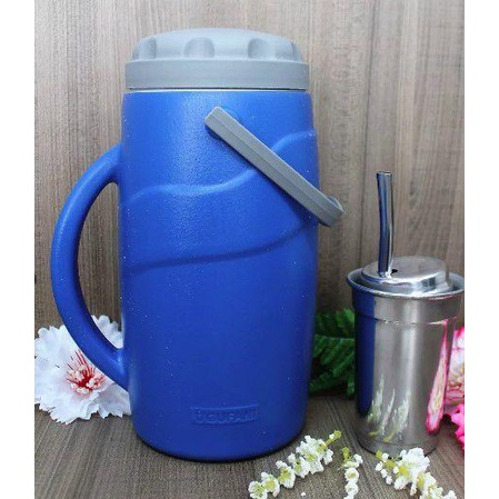 Kit Tererê Copo D Alumínio + Bomba + Jarra Térmica 2 Litros Gufani ...