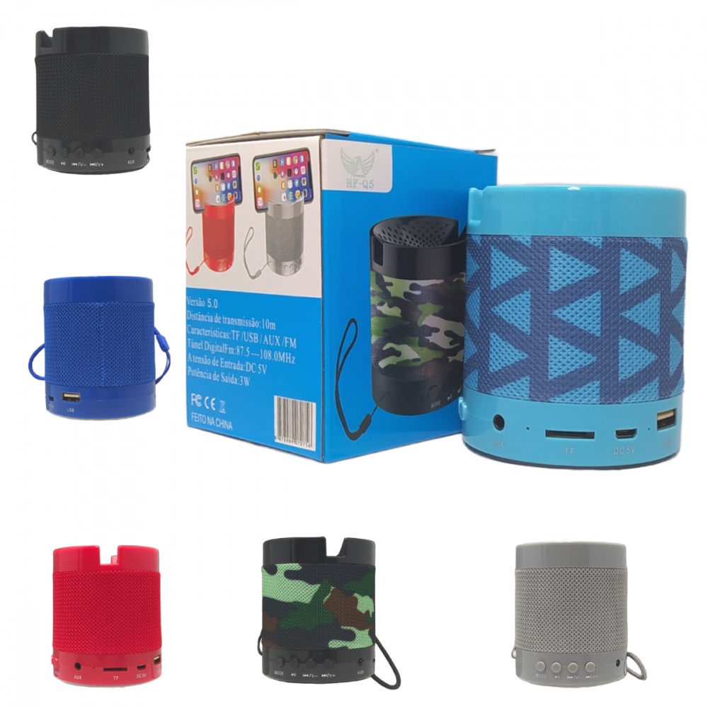 Caixinha de Som Bluetooth Potente Usb Pendrive Radio Fm c/ Bateria ...