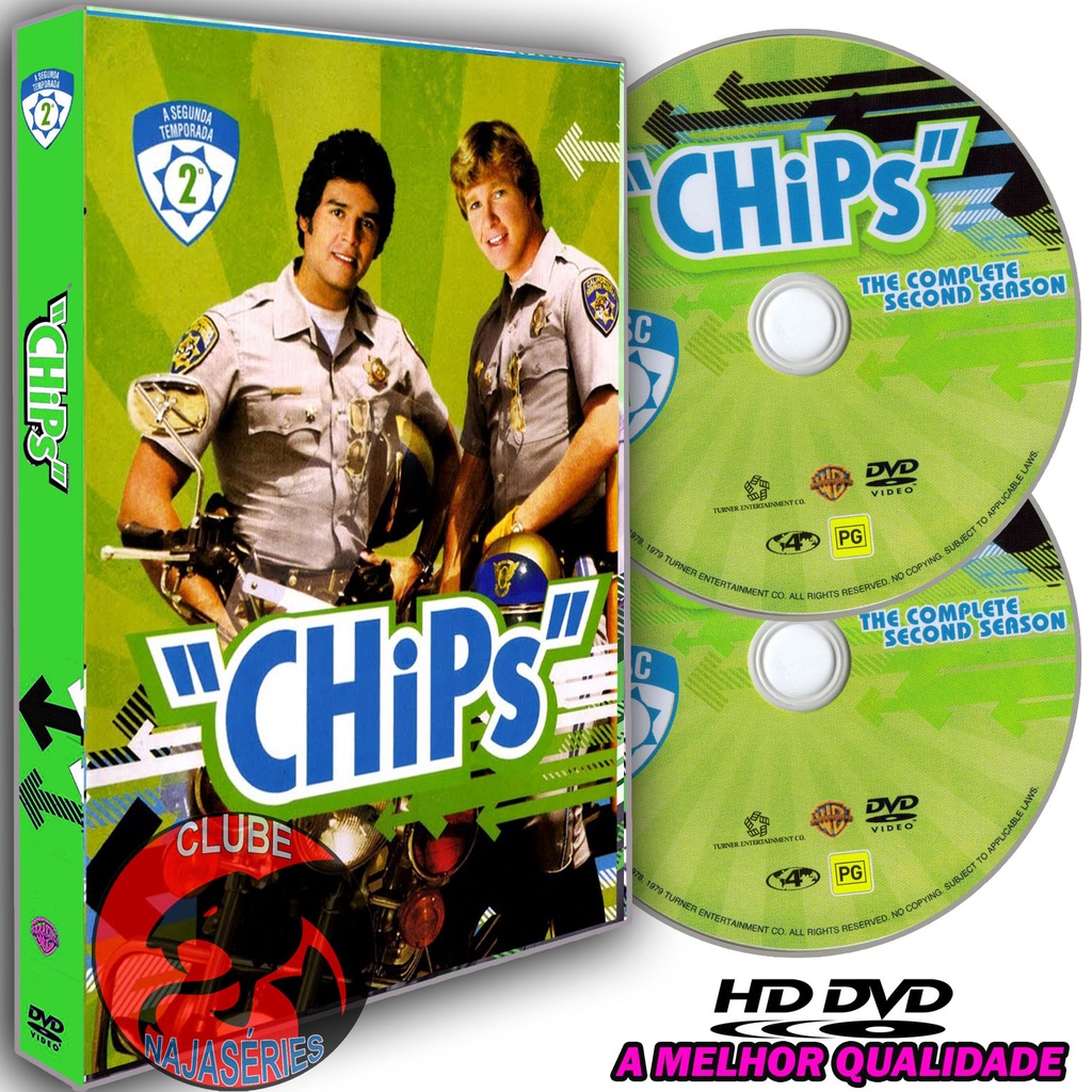 Dvd Chips Série TV - A 2ª Temporada Dublada - 5 Dvds - 22 Episodios ...