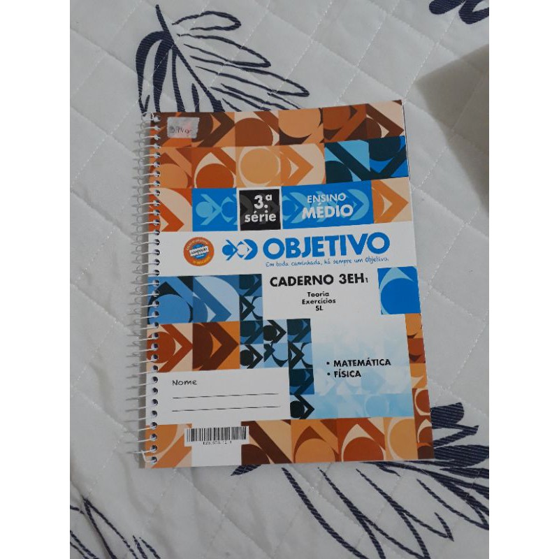 apostila/caderno/livro de teoria com exercícios objetivo terceiro ...