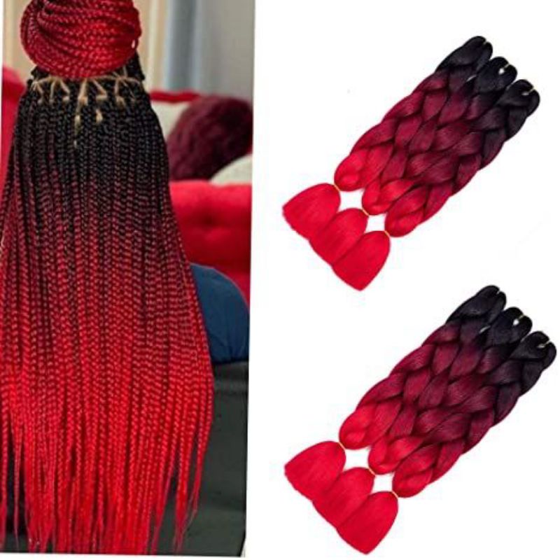 Jumbo colorido para box braids penteados para Twist Twist cabelo de ...
