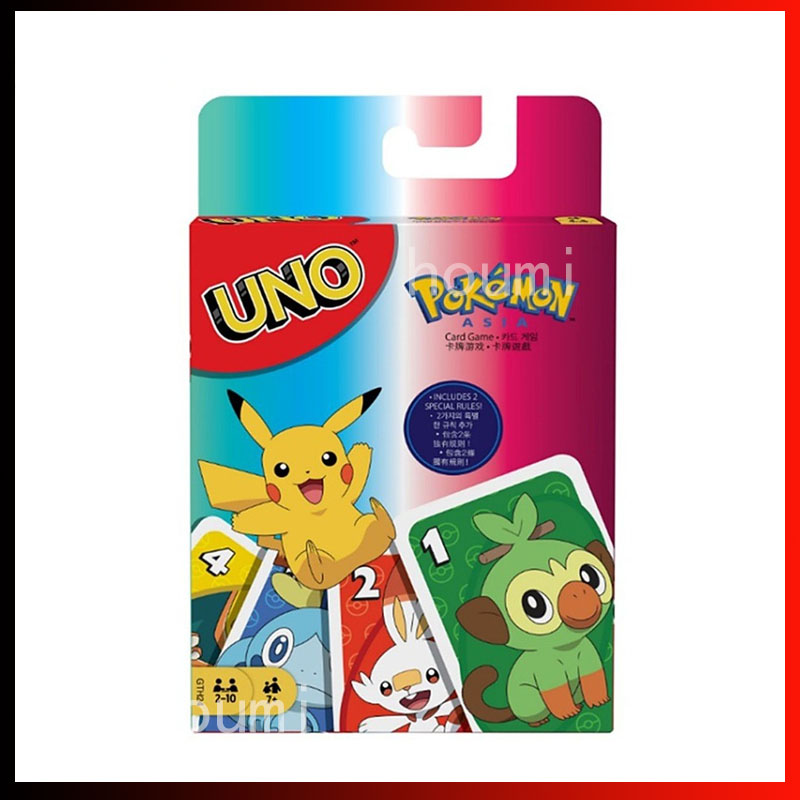 English Card Game Pokemon UNO Party Game | Shopee Brasil