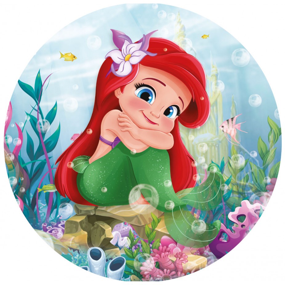 Painel em lona Pequena sereia Ariel cute | Shopee Brasil