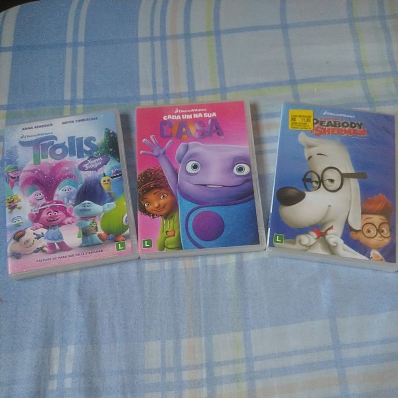 Lote 3 dvds infantis | Shopee Brasil