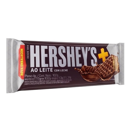 Wafer Chocolate Ao Leite Hersheys Mais 102g | Shopee Brasil