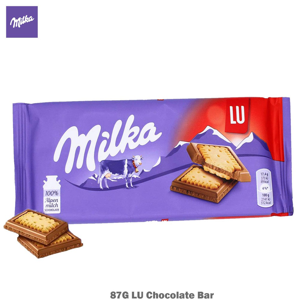 Milka LU - Chocolate e Biscoito - Importado | Shopee Brasil