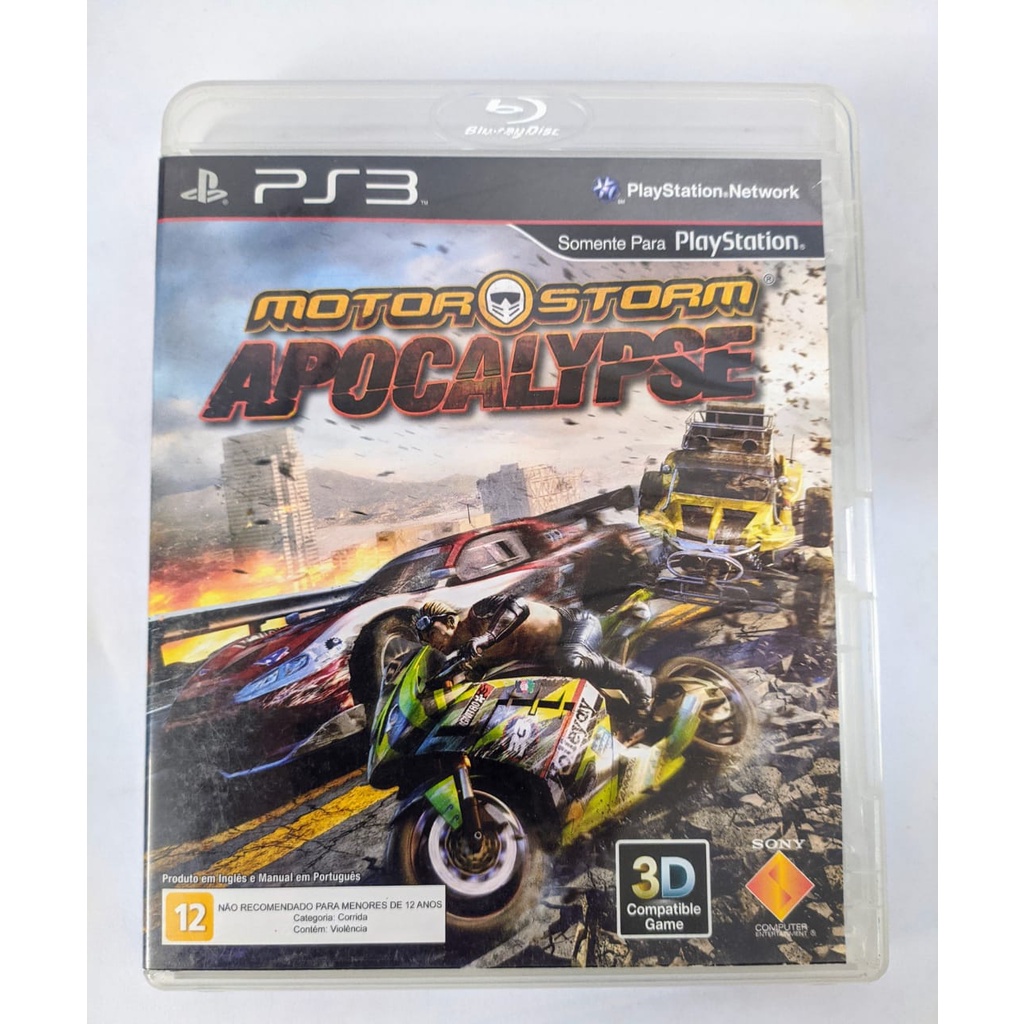 Motor Storm Apocalypse PS3 Original Mídia Física - Pronta Entrega - Faz ...