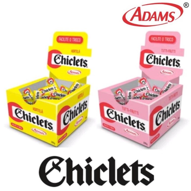 Chiclete Chiclets Sabores Nova Embalagem Display C/100un - Adams ...