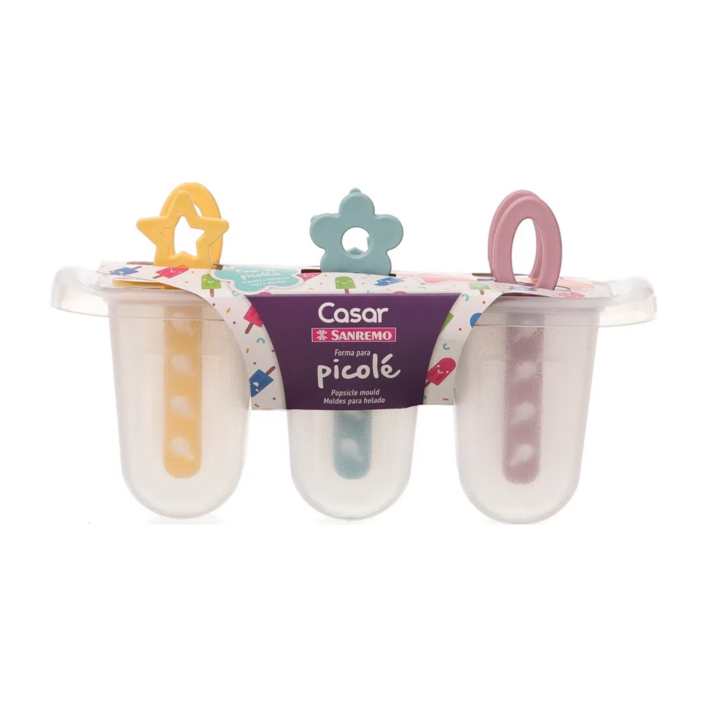 Forma 6 Sorvetes Picolé Gelo Infantil Livre Bpa Picoleteira - Escorrega ...