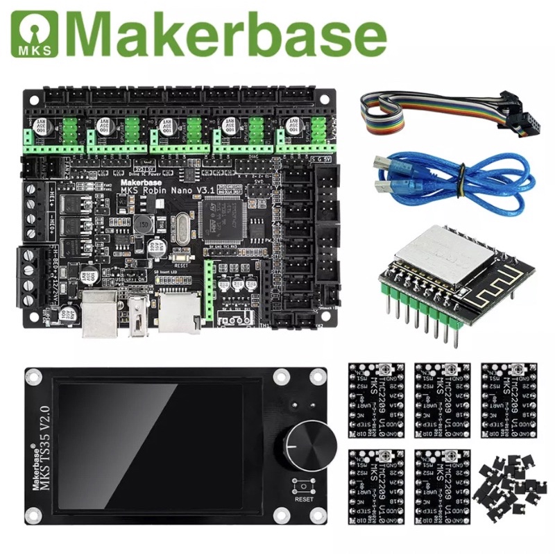 Makerbase MKS Robin Nano V3.1 32 Bits + Display Touch Screen Colorido ...