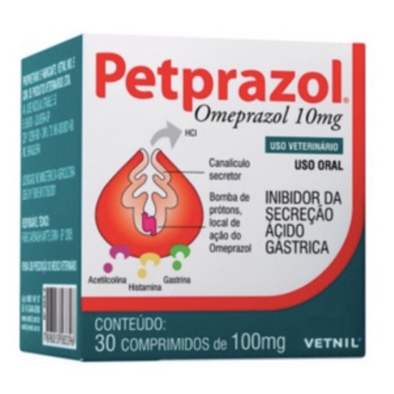 Pet Prazol 10mg 30 Comprimidos Omeprazol | Shopee Brasil