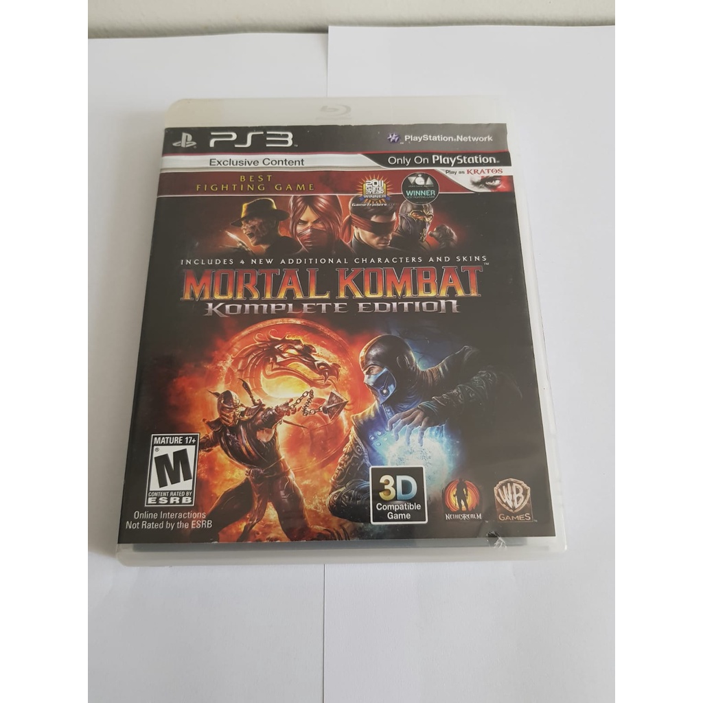 MORTAL KOMBAT 9 PS3 | Shopee Brasil