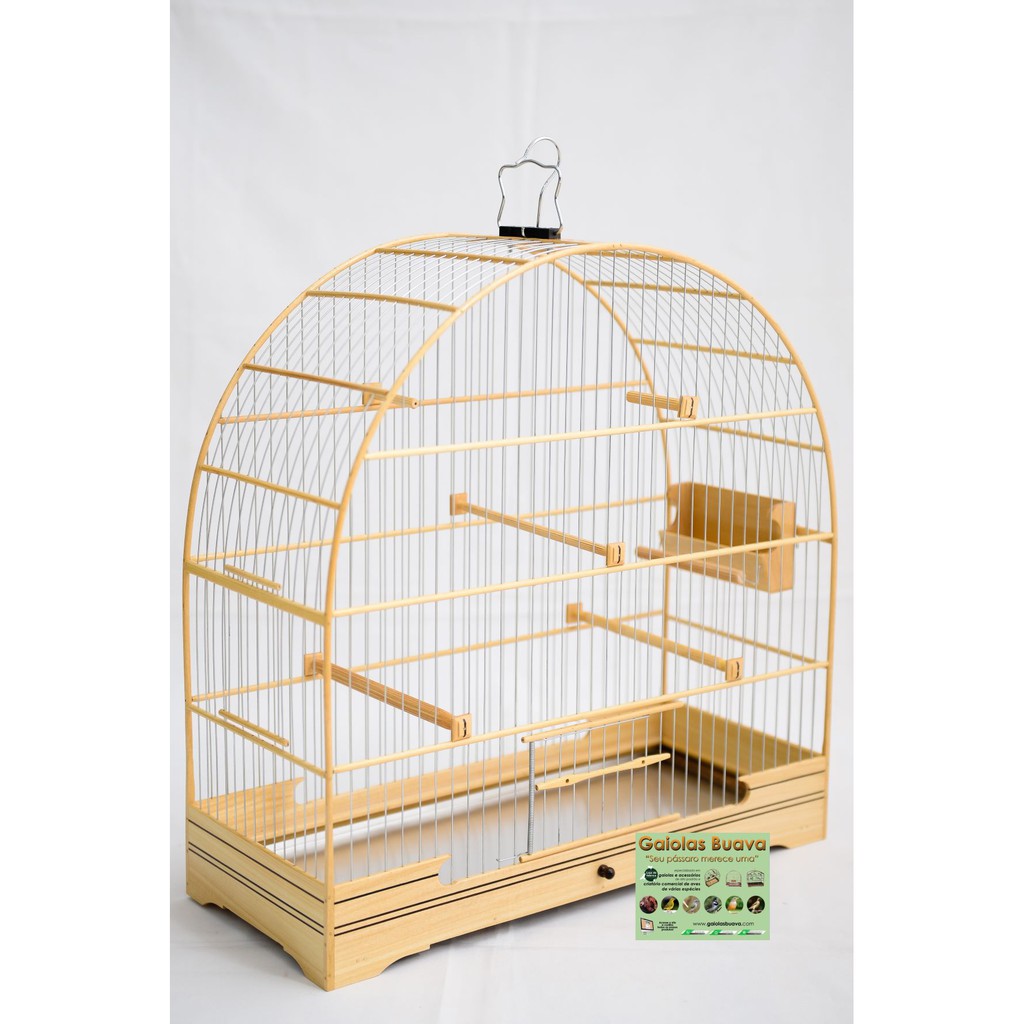 Gaiola N°5 - Cocho Alto _ Malha Fina _ Filetada Na Base _ Fibra Branca ...