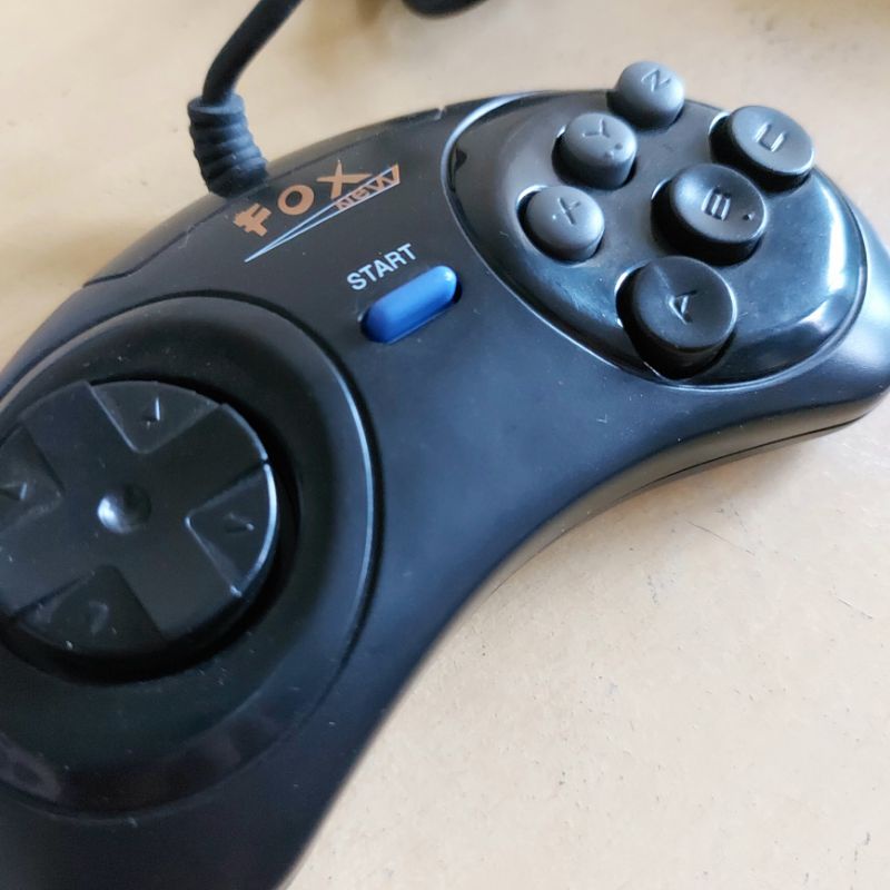 Controle Mega Drive Joystick Com Fio | Shopee Brasil