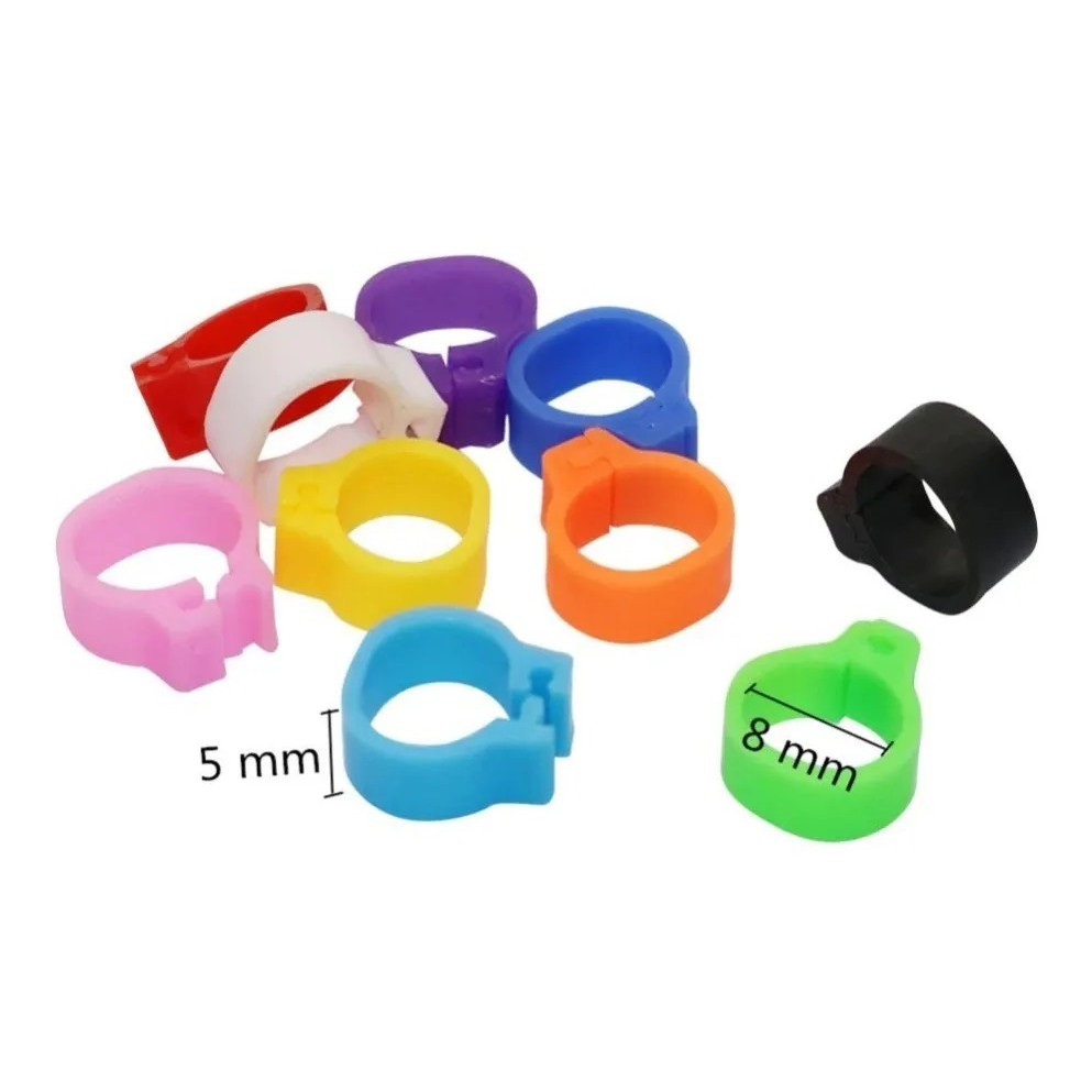 PACOTE C/ 40 UNIDADES: Anilhas 8mm Para Ring Neck E Lorys Pintos ...