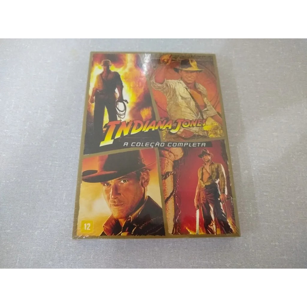 DVD INDIANA JONES A COLEÇÃO COMPLETA - 4 DVDS | Shopee Brasil