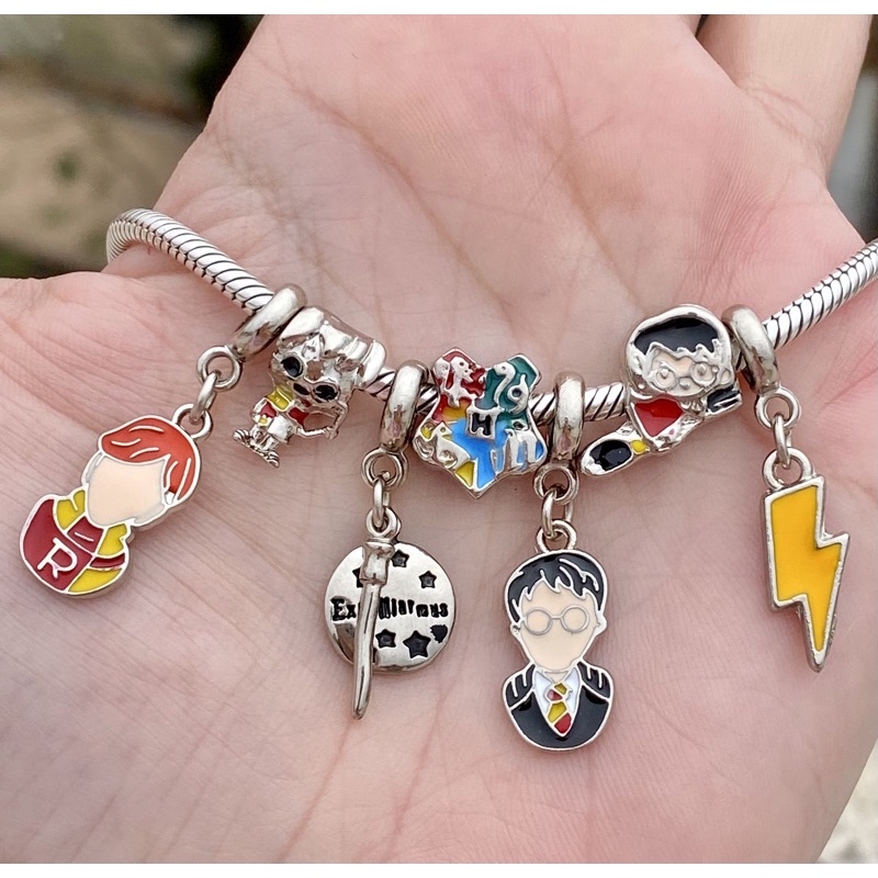 Berloques Harry Potter Pandora Vivara Banhados a Prata 925 Amuletos e ...