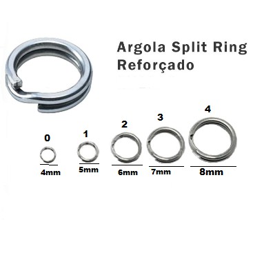 Argola split ring aprazivel varios tamanhos | Shopee Brasil
