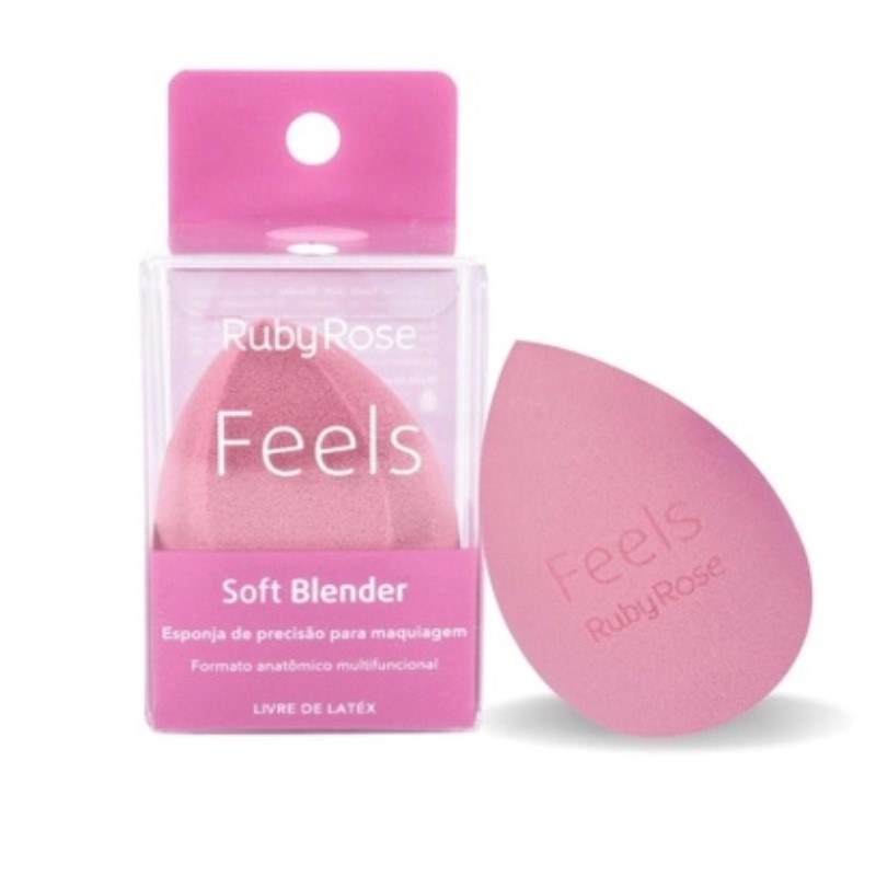 Esponja Maquiagem Soft Blender Feels Ruby Rose Rosto Make | Shopee Brasil