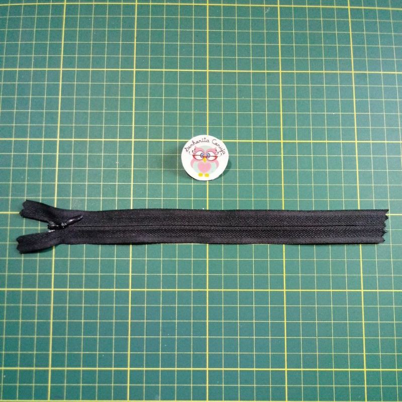 Zíper Preto 20cm ( Invisível ) | Shopee Brasil