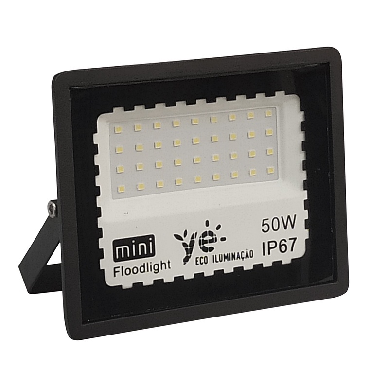 Refletor 50W mini LED Holofote Bivolt Prova D água Ip67 Bivolt Branco ...